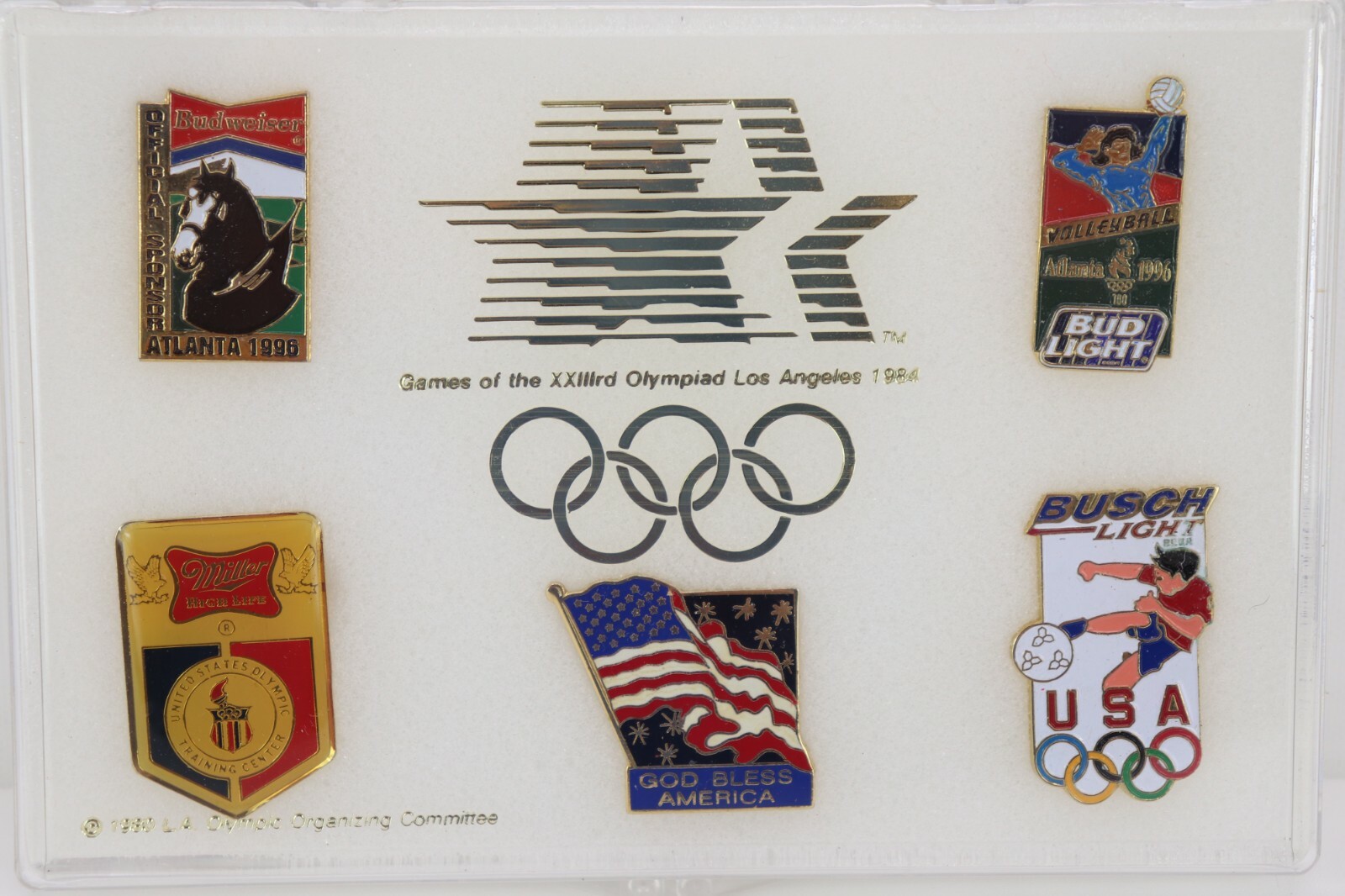 Vintage 1996 Atlanta Olympic Pin Beer Sponsor Set of 5. 1067 | eBay