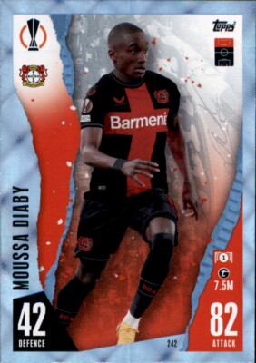 Champions League 2023/24 Trading Card 242 - Moussa Diaby - CRYSTAL | eBay