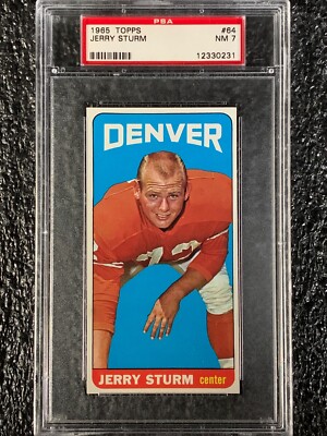1965 Topps Football #64 Jerry Sturm PSA 7 | eBay