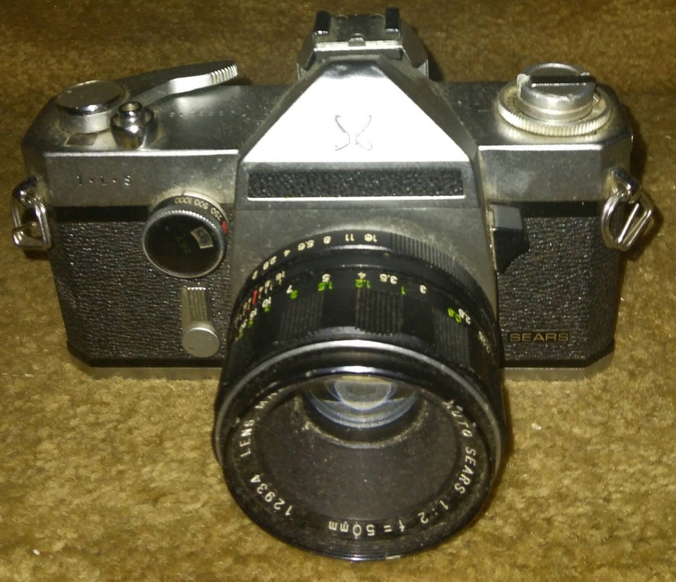 Vintage Sears TLS 35mm Camera & Auto Sears Japan 50 MM Lens | eBay