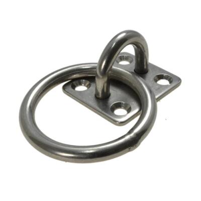 Pack of 50 Stainless 5mm x 30mm Oblong + Ring Pad Eye A2 G304 Boat ...