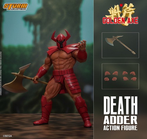 Storm Toys 1/12 SGGX03 DEATH ADDE 6'' Strong Body figure Golden W/Axe ...