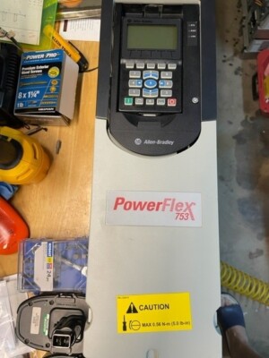 Allen-Bradley Powerflex 753 Drive w/Keypad 2 HP Series A ...