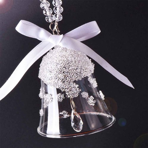Christmas Tree Hanging Decoration Crystal Bells Dome Decorations ...