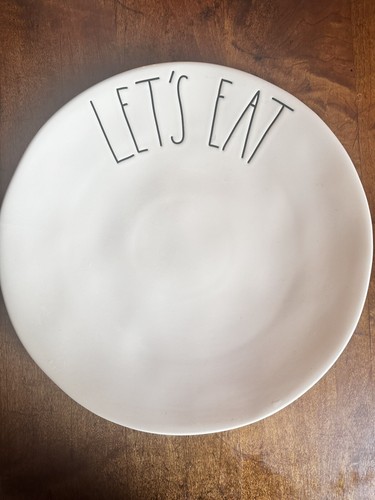 RAE DUNN Artesian Collection LET'S EAT 11" Magenta PLATE | eBay