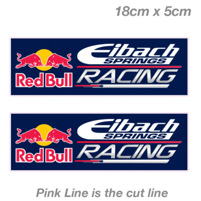 Red Bull Eibach Springs Racing Slap Truck Ute 4x4 Vinyl Sticker | eBay ...
