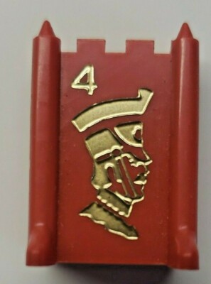 1970 Milton Bradley Stratego Board Game Replacement "Red 4 Major" PB113 ...