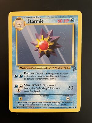Pokemon Base Set 2 COMMON Starmie 94/130 - Near Mint (NM) | eBay