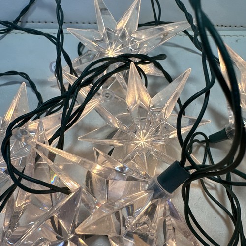 Vintage Holiday Time Bethlehem Star Light Set 13ft 9 Stars/Lights ...