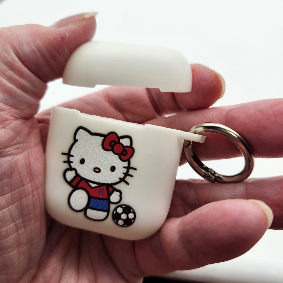 Hello Kitty 3D Case Cover for AirPods White 1.75" Silicone | eBay