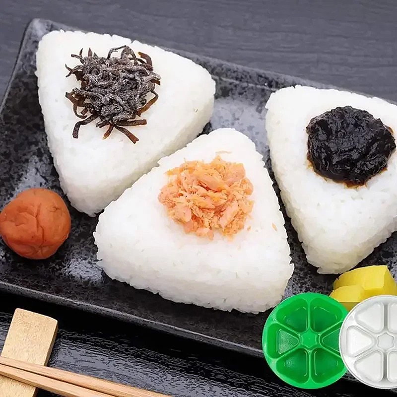 6-grid Rice Ball Machine-pressed Non-stick Triangular Sushi Rice Ball ...