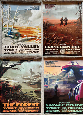 Fallout 76 Rare Promotional Posters x4, 59cm x 84cm | eBay