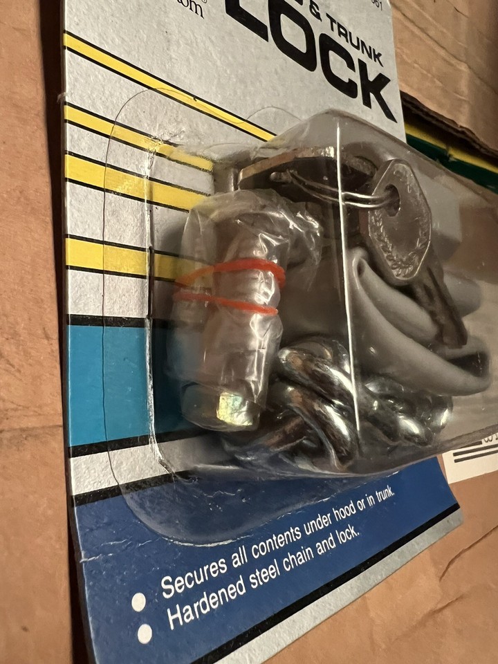 Cal Custom Car Truck Auto Hood Trunk Lock Key Chain Custom Chests Sheds ...