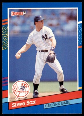 1991 Donruss Baseball Card Steve Sax A Baseball Cards #163 | eBay