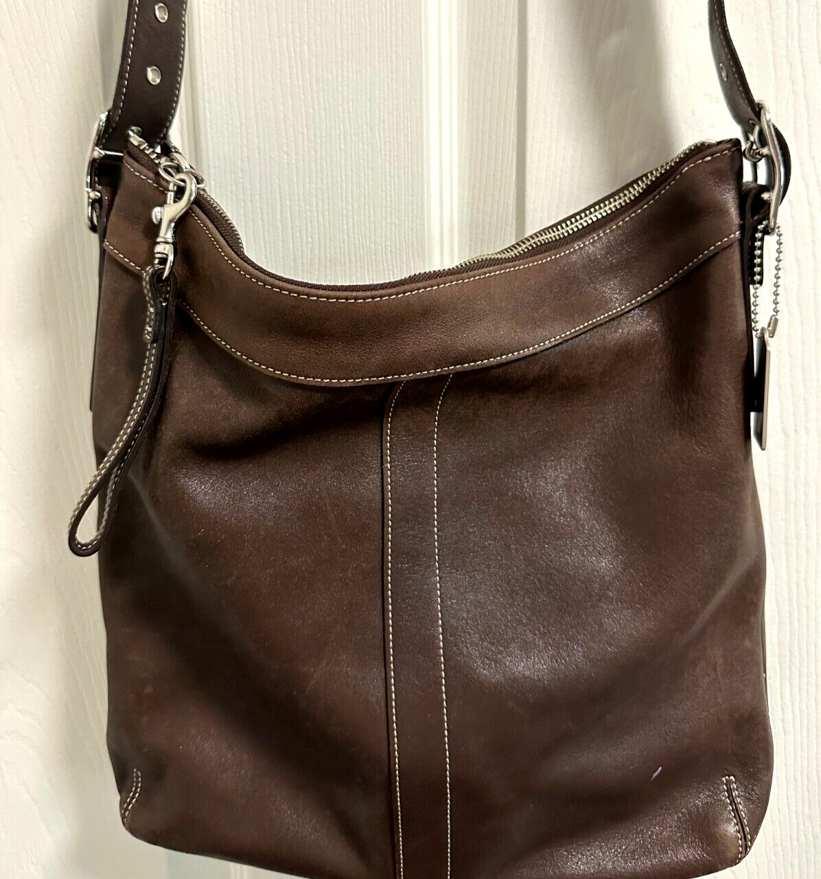 Coach K28-9188 Leather Duffle Chocolate Brown Conver… - Gem