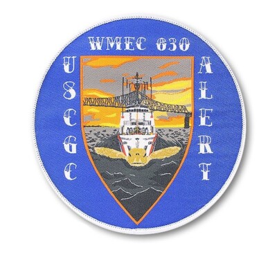 4" WOVEN USCGC COAST GUARD CUTTER ALERT WMEC-630 PATCH | eBay