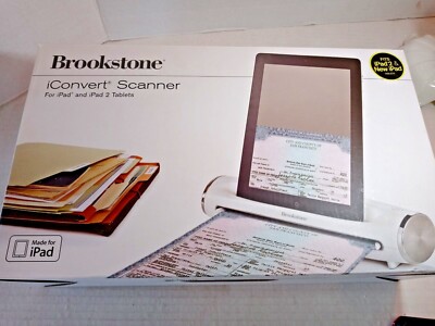 Brookstone iConvert Scanner for iPad and iPad 2 Tablet Devices Untested ...