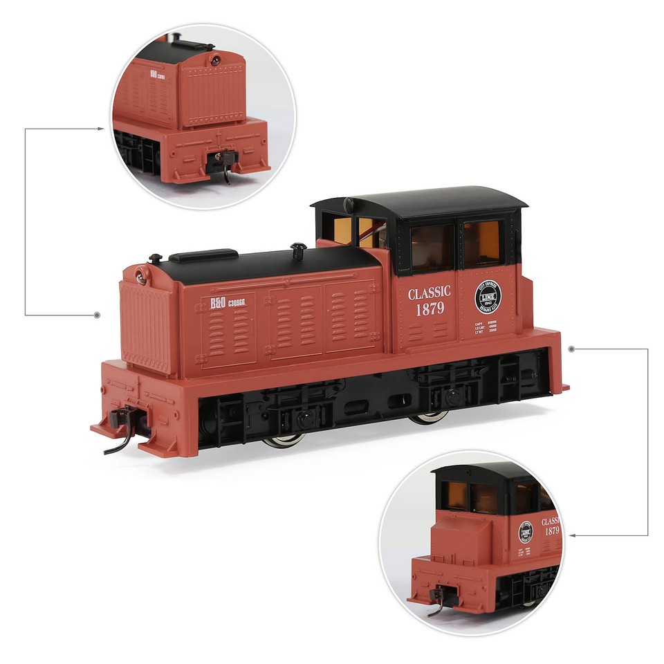 Evemodel Train HO Scale 1:87 Model Railroad Locomotives HCT8701 (pack ...