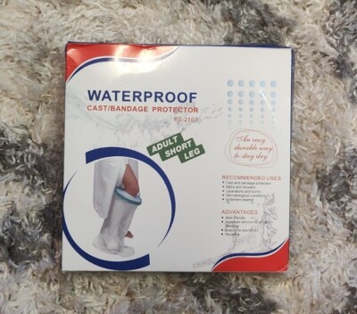 Waterproof Short Leg Cast Cover for Shower and Bath Reusable Sealed ...
