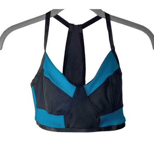 Free People Movement Sport Bra Ticket To Paradise Colorblock Black Blue ...