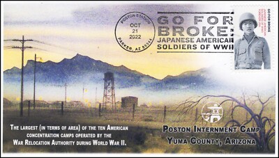 22-266, 2022 ,Poston Internment Camp, Pictorial Postmark, Event Cover ...