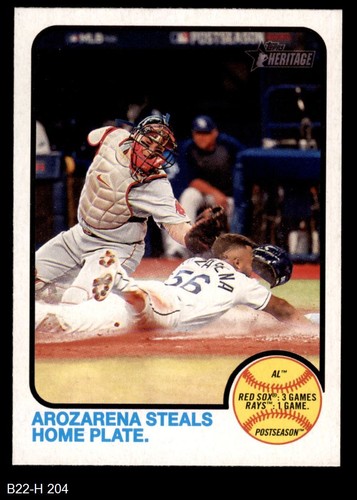 2022 Topps Heritage #204 Randy Arozarena Rays 8 - NM/MT | eBay