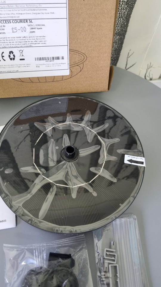 Solar Fountain Pump ,circle Garden Solar Powered Water Pump | eBay UK