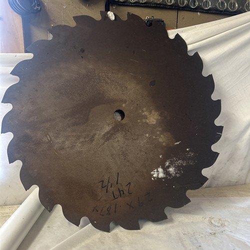 29” Sawmill Blade Vintage Decor , Knife Making Metal Saw Blade 24 Teeth ...