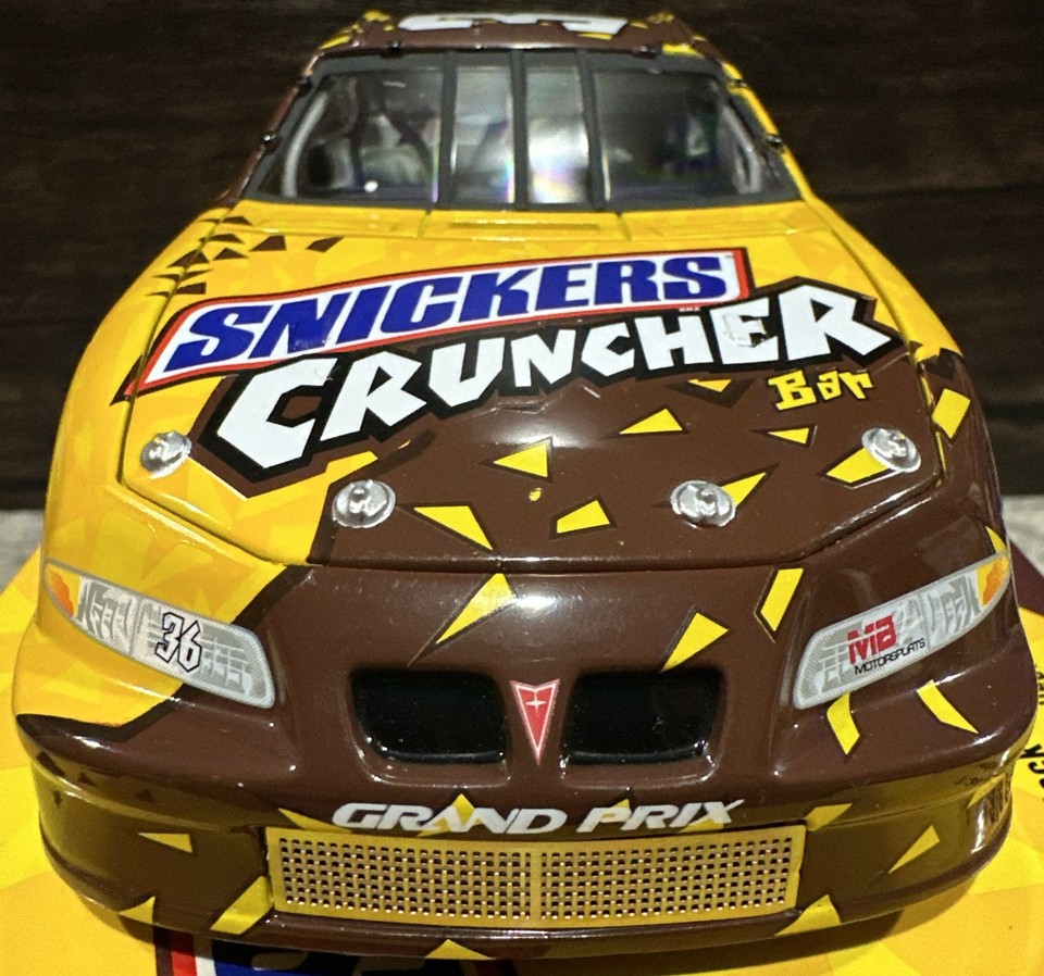 2001 Ken Schrader Snickers Cruncher Bar #36 Pontiac 1/24 Action NASCAR ...