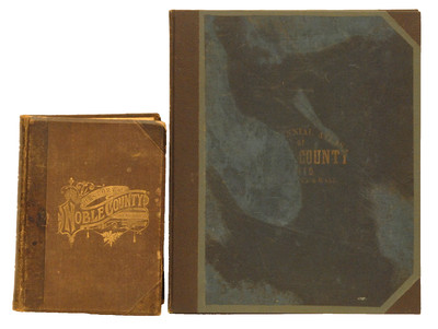 ORIG. 1876 ATLAS OF NOBLE COUNTY, OHIO MAPS CALDWELL DEXTER CITY & 1887 ...