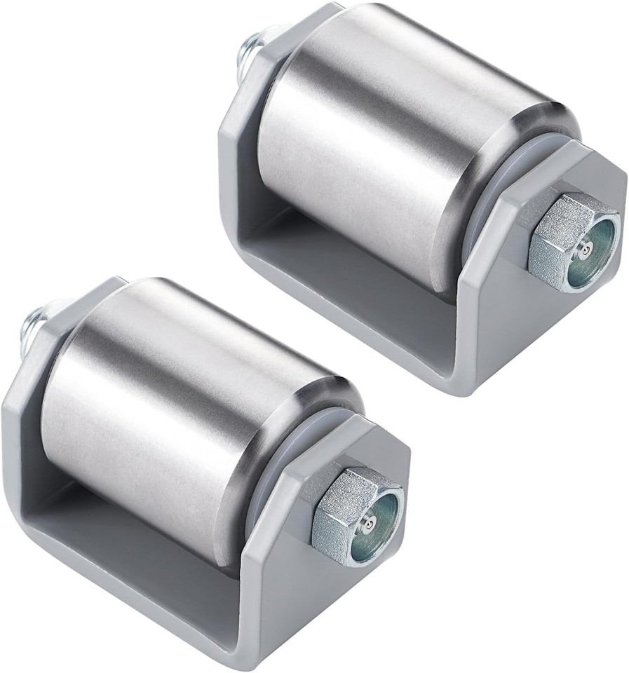 2 Pack 2" Weld-On Heavy Duty Trailer Skid Wheels Steel Caster Rollers ...