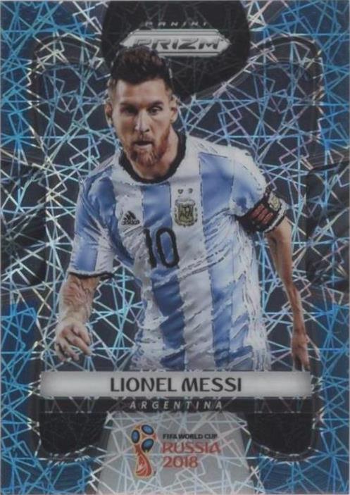 2018 Panini Prizm World Cup - Lionel Messi #1 Light Blue Lazer Prizm ...