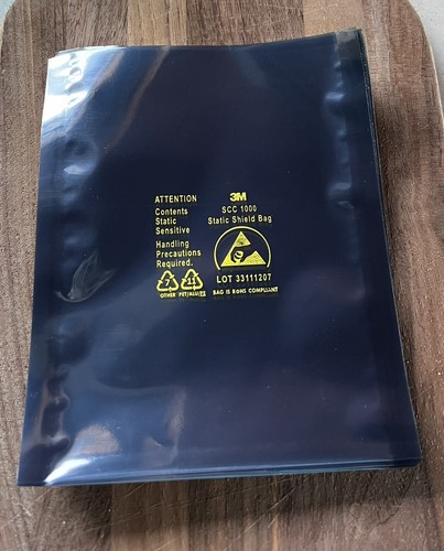 3M Anti Static Shielding Bags 4 x 6" Flat, Open Top, SC1000 (5count) | eBay