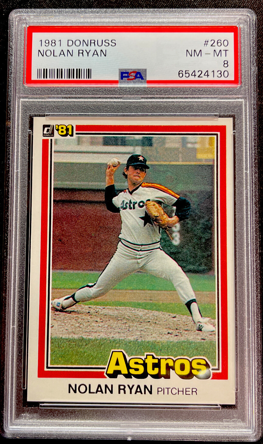 1981 DONRUSS #260 NOLAN RYAN HOF PSA 8 NM-MT FRESHLY GRADED ENN CARDS ...