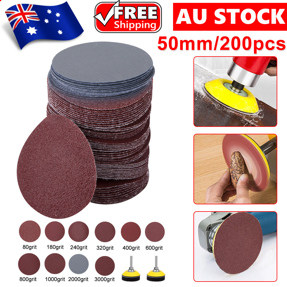 200Pcs Polishing Sanding Discs 80-3000 Grit Sandpaper Sand Paper Sander ...