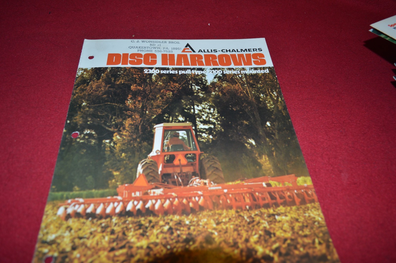 Allis Chalmers 2300 Series Disc Harrows Dealer's Brochure DCPA | eBay
