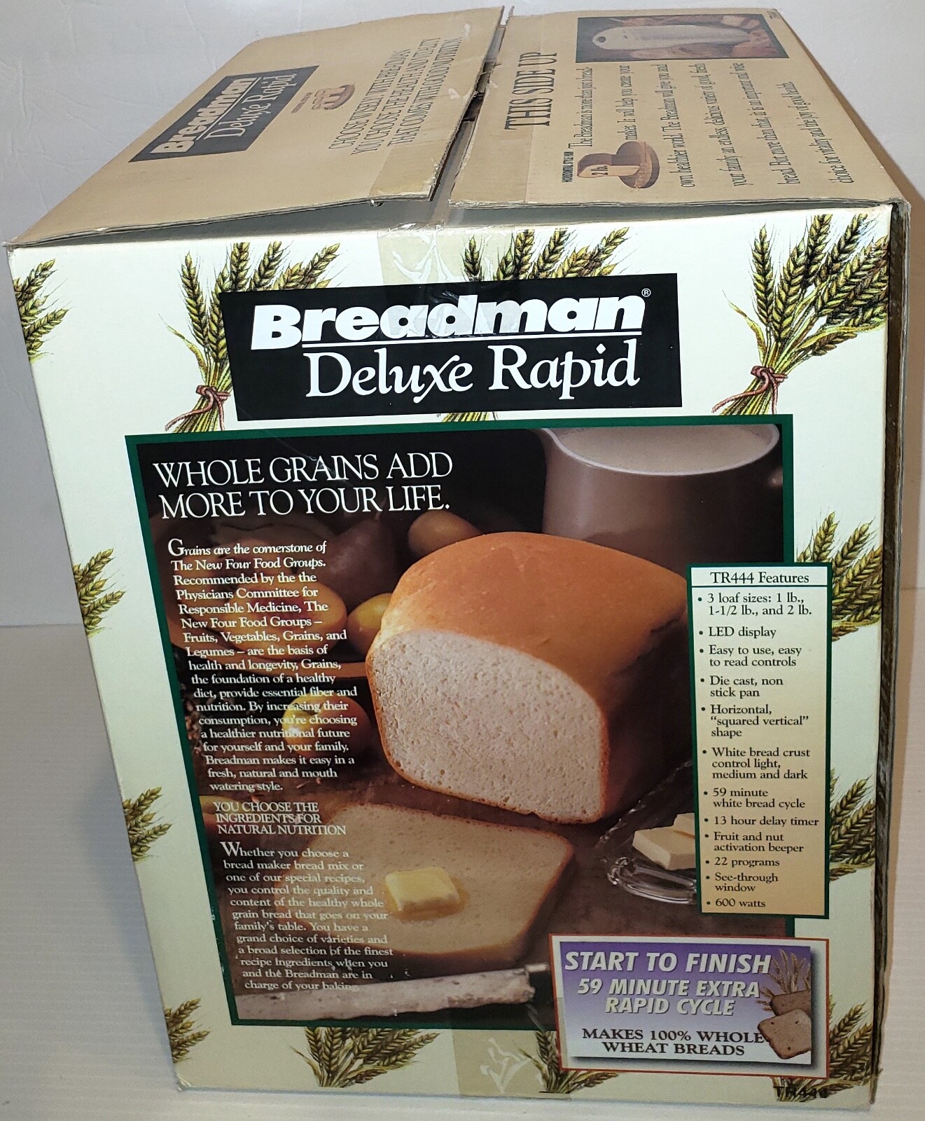 BREADMAN Deluxe Rapid TR444 Automatic Breadmaker Machine Bread Maker-1 ...