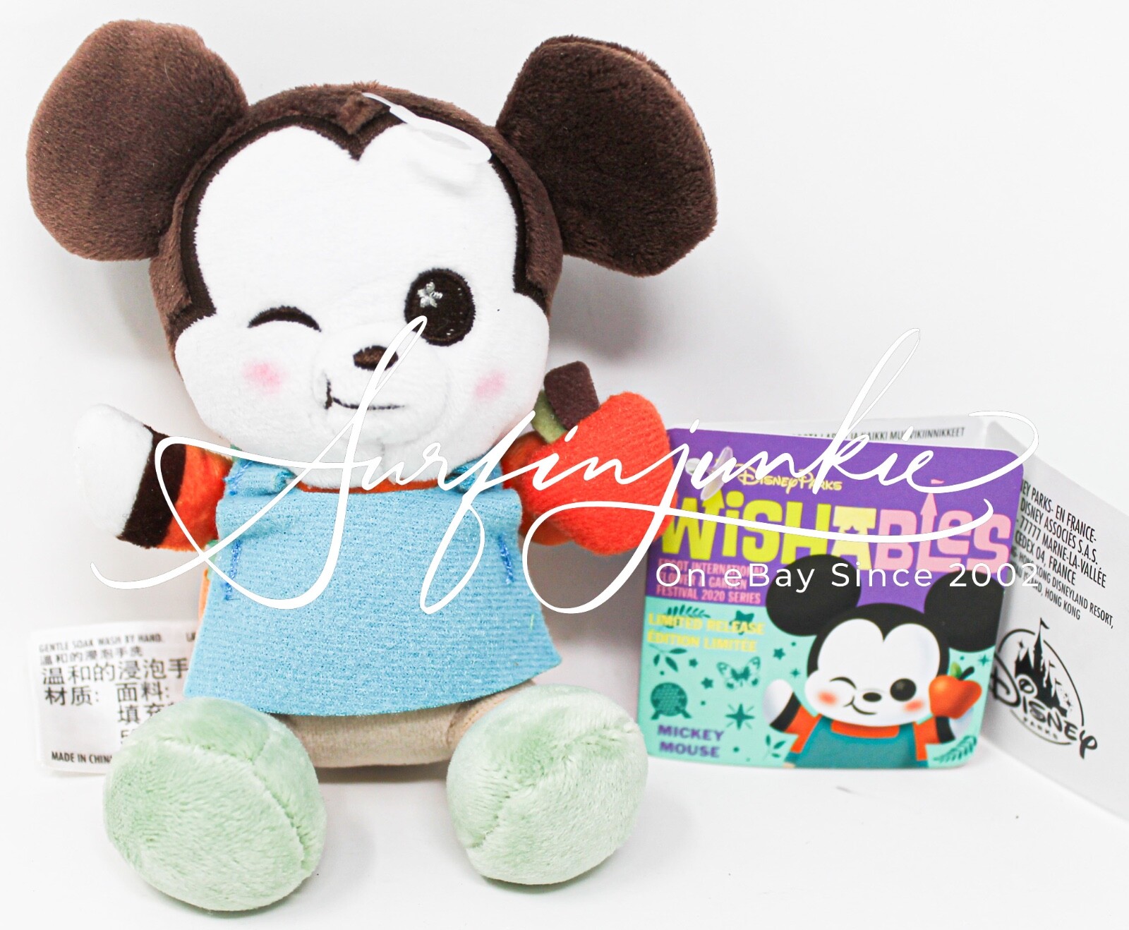 Walt Disney World Epcot World Showcase Mickey Mouse Wishables Stuffed ...