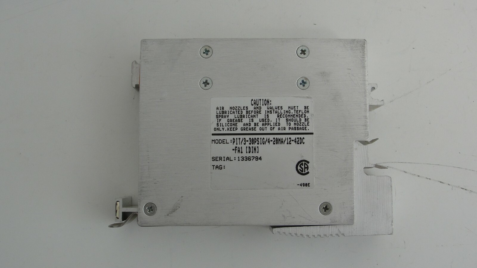 Moore Industries PIT/3-30PSIG/4-20MA/12-42VDC-FA1 pressure/current ...