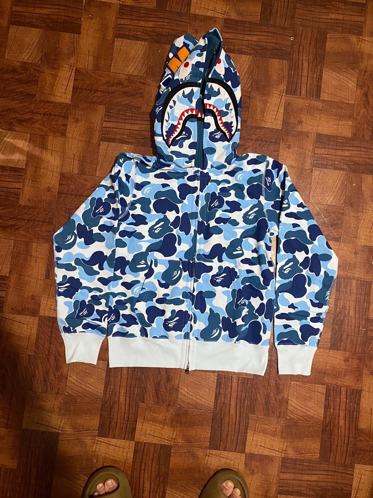 Blue Bape Camo Hoodie