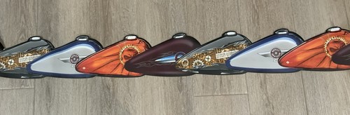 2 Genuine Harley Davidson Motorcycles Fuel Gas Tanks Wallpaper Border ...