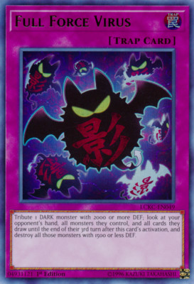 Full Force Virus LCKC-EN049 ULTRA HOLO YUGIOH Legendary Collection ...