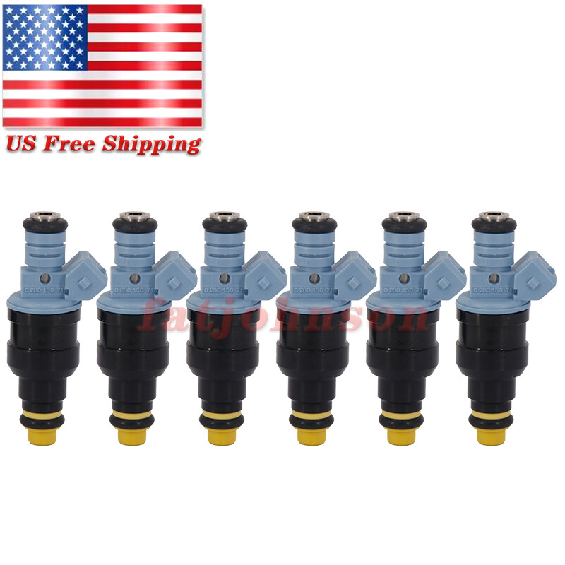 Set (6) Fuel Injectors For 1986-1990 Ford Bronco II 2.9L V6 0280150715 ...