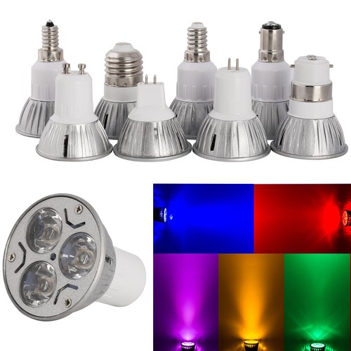 Red Yellow Green Light Dimmable LED Spotlight Bulbs MR16 GU10 GU5.3 ...