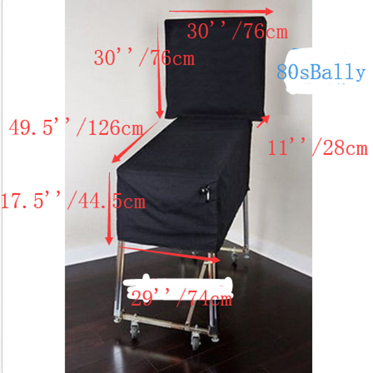 for Pinball Machine Polyester Fabric Dust Cover Protector Black - 80 ...