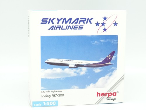 Herpa Airplane Airlines 1/500 - Boeing 767 300 Skymark Airlines | eBay