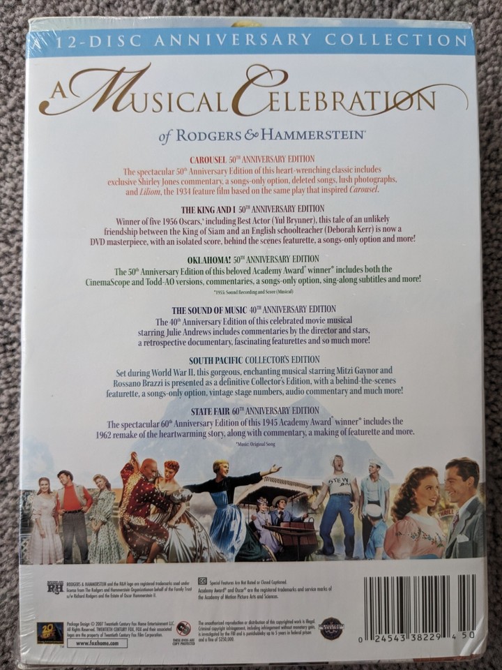 The Rodgers & Hammerstein Collection (12-disc DVD anniversary ...