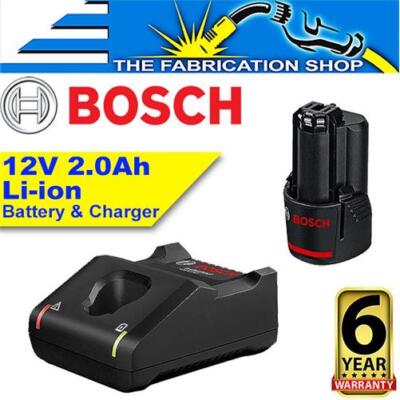 Bosch 12V 2.0AH Battery & Charger Starter Kit 4 Heated Jacket GBA 2.0 ...