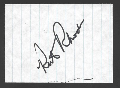 1974-89 RICK RHODEN Cut Auto on Paper - PITTSBURGH PIRATES - In Person ...