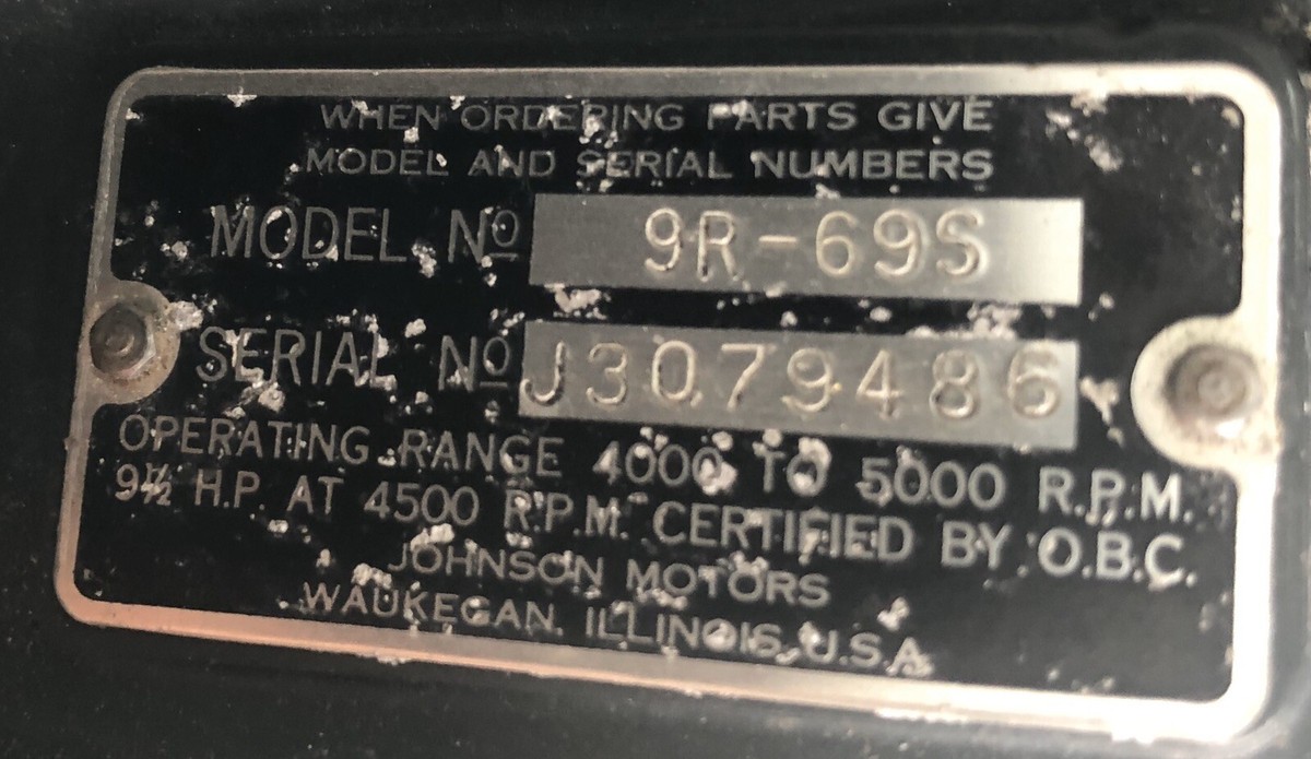 How To Read Johnson Outboard Serial Number - Infoupdate.org